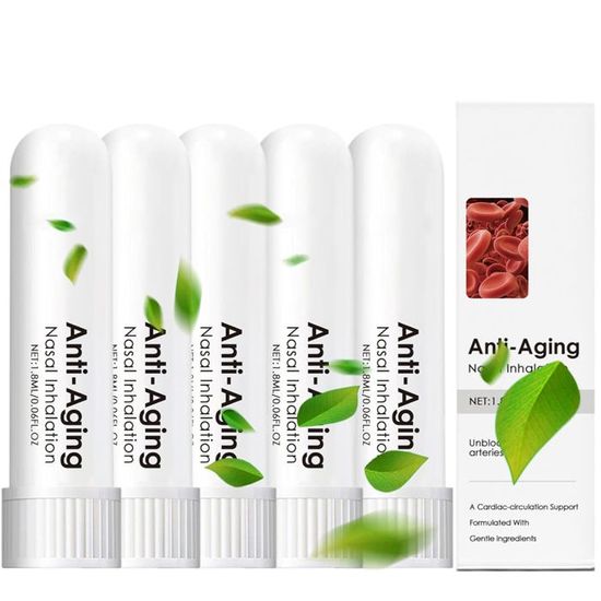 Alzclipp Inhaler, 5PCS Alzclipp Memory Boost Inhaler, Alzclipp Anti-Aging Nasal Inhalation ...