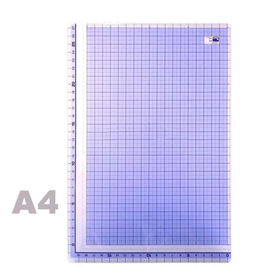 Planche à découper - A4 - Règle carrée - Tampon transparent - Bloc ...