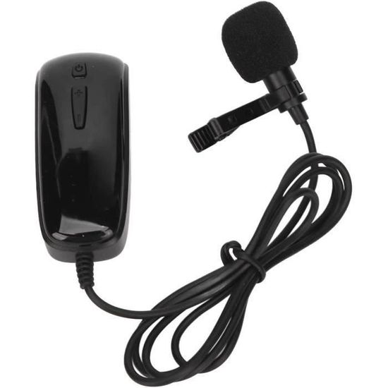 Microphone Cravate, UHF HiFi sans Fil Lavalier Micro sans Fil Longue ...