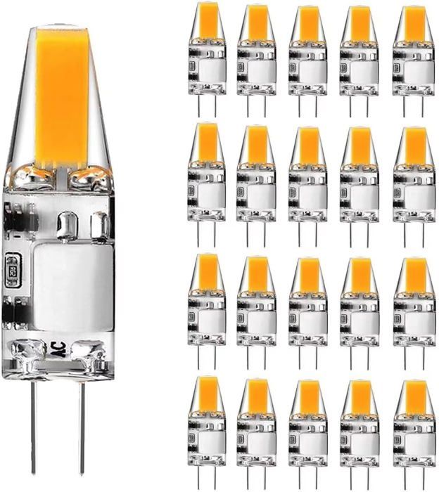 Ampoule LED G4 12V 3W G4 LED COB quivalent 20W 30w G4 Ampoule Halogne Blanc Chaud 3000K 300 ...
