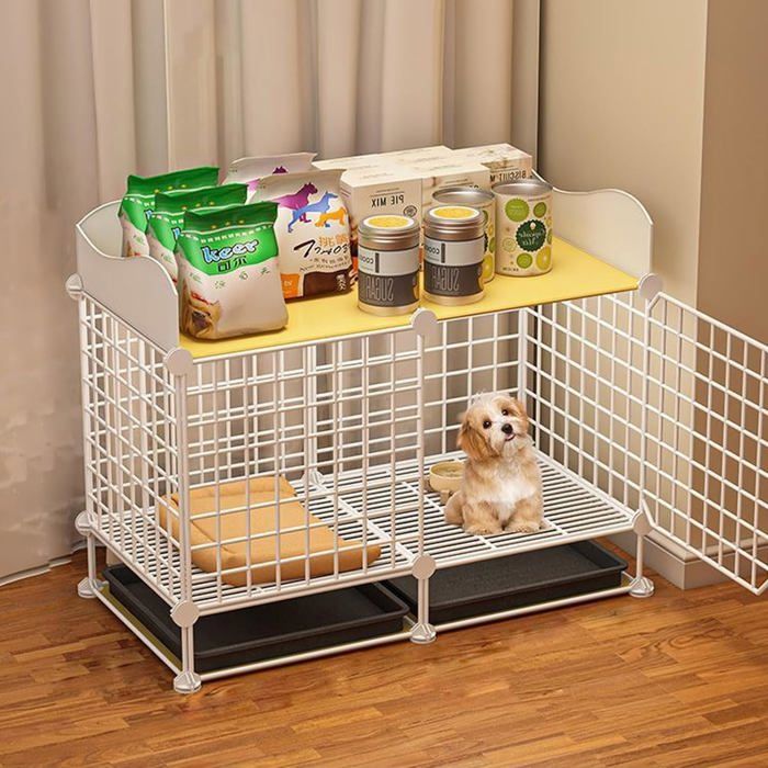 CLAPIER-I Cage à Lapins à 2 Niveaux avec 2 Grands Tiroirs – Cage ...