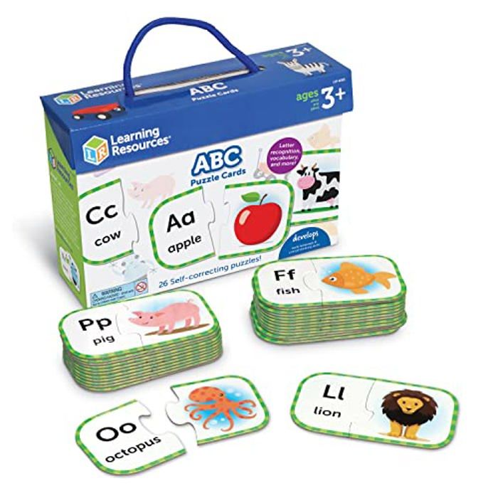 Learning Resources ABc Puzzle cards, Kindergarten Readiness, Self ...