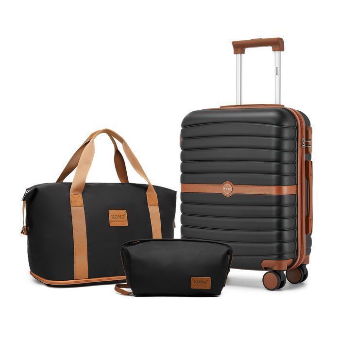 Kono Set de 3 Valises de Voyage 55cm Valise et 4 roulettes avec Serrure ...