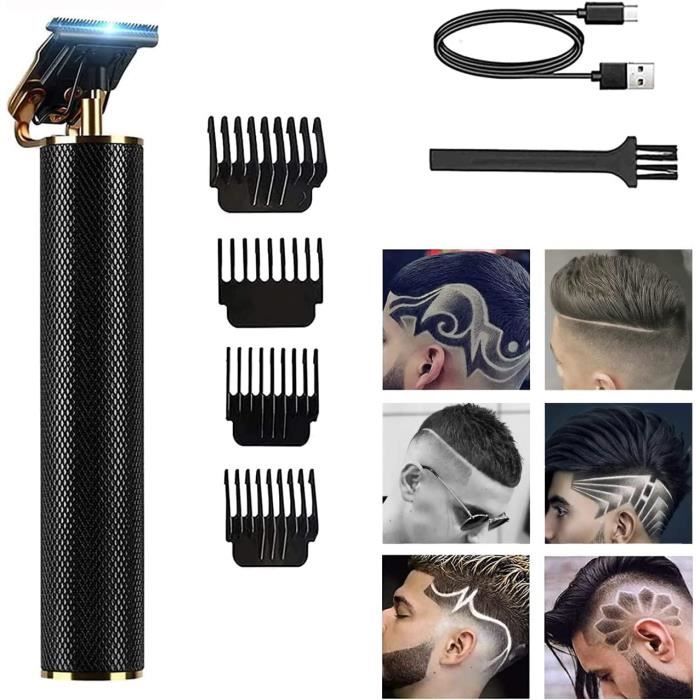 Tondeuse Cheveux Hommes, Electriques Tondeuse Barbe Homme, Professionnelle Tondeuse à Cheveux ...