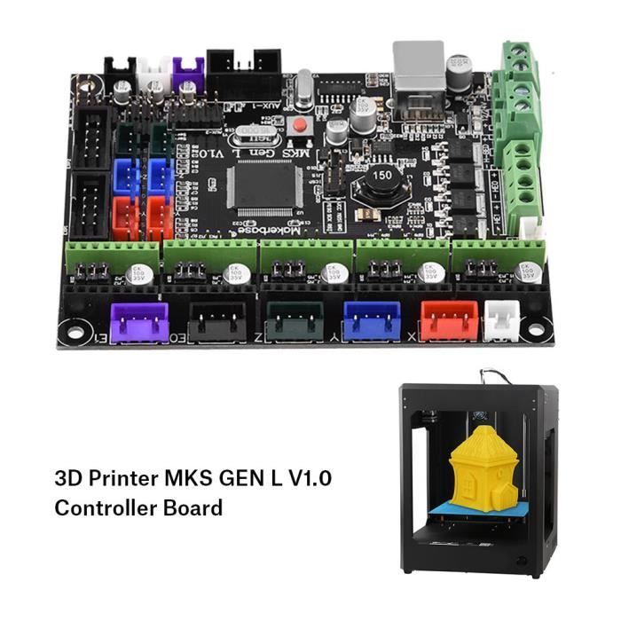 Imprimante 3D MKS, Carte contrôleur MKS GEN L V1.0 Kit d'imprimante 3D Carte mère Carte mère ...