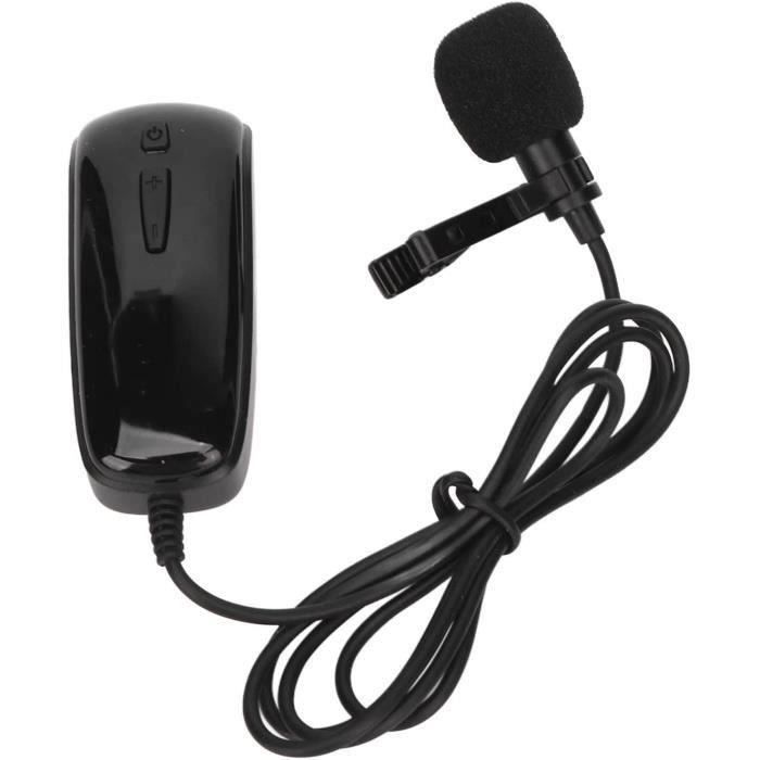 Microphone Cravate, UHF HiFi sans Fil Lavalier Micro sans Fil Longue ...