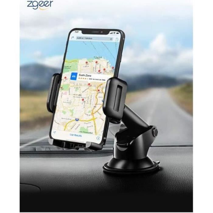 Support Téléphone Voiture Ventouse Auto Support Voiture Réglable ...