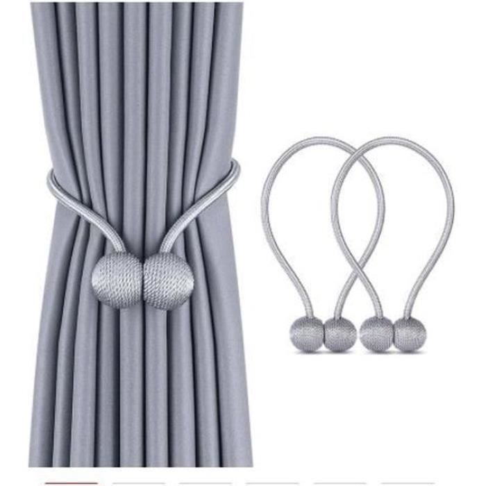 EMBRASSE - CROCHET - CORDON Rideau de boule magnétique perle 2 pièce ...