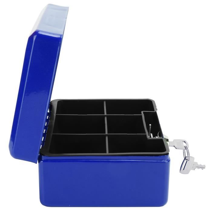 Duokon Cash Box, Lock Case, Safe Box Wth Key Mini Portable for Office ...