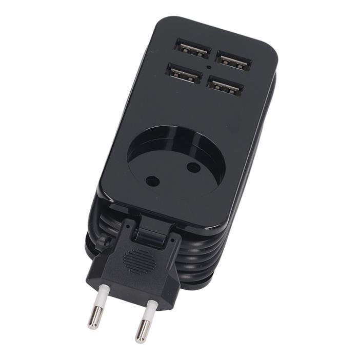 Multiprise - HURRISE - SFC08-1 - 4 prises - 1200W - Ignifuge - Intérieur - Cdiscount Bricolage