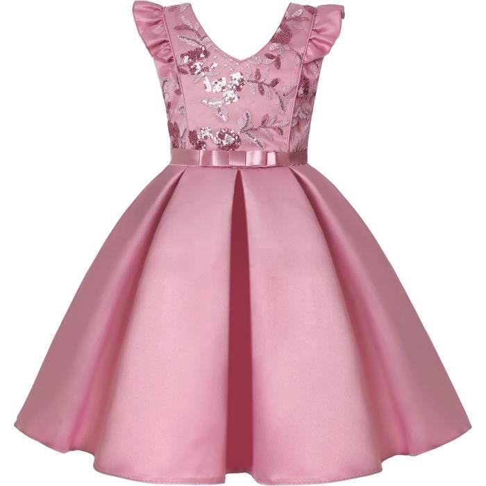 Robe pour Filles à épaule inclinée pour Demoiselle d'honneur, Princesse ...