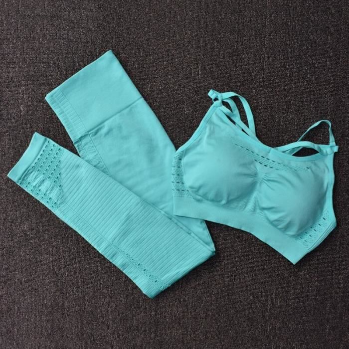 Textile Fitness Danse 2 Pièces Costumes De Sport Sans Couture