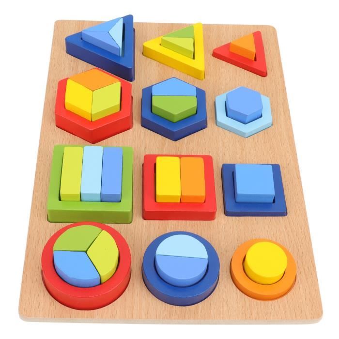 Mxzzand Planche de tri de formes Bloc de tri de forme géométrique en ...