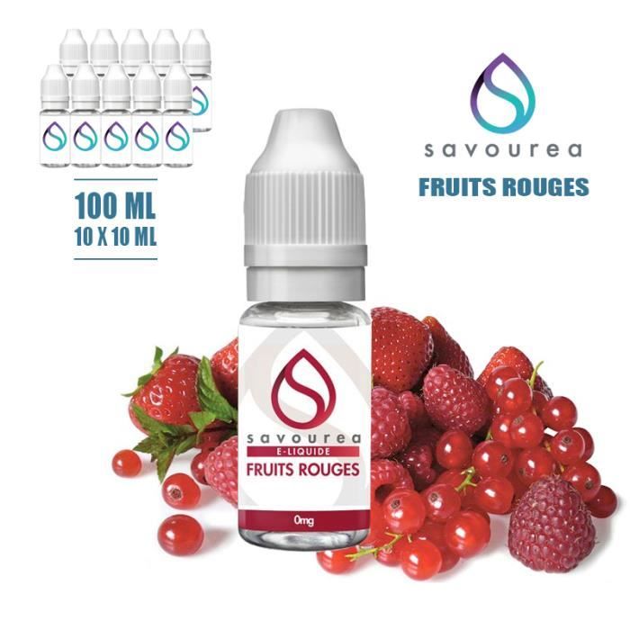 E-liquide SAVOUREA 20ML saveur FRUITS ROUGES avec 3MG de nicotine ...