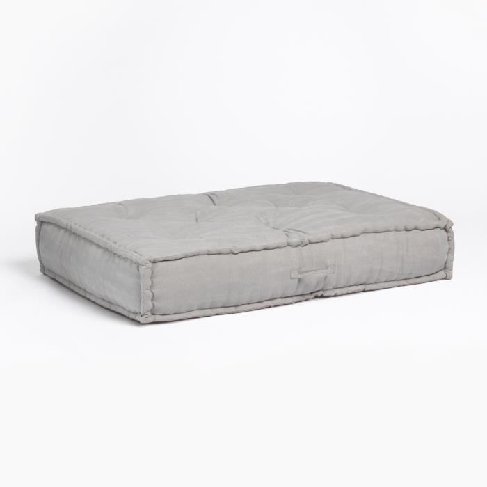 SKLUM Coussin double pour canapé modulable en coton Dhel Gris ...