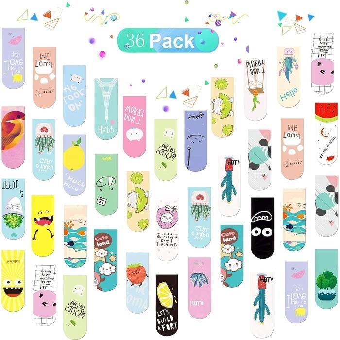 36 Pièces Signets Magnétiques,marque page magnetique,Magnétiques ...