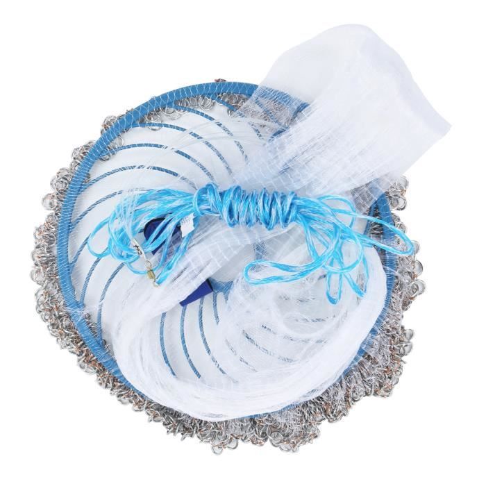 SURENHAP Lancer un filet 480cm main jetant la chaîne de cycle en nylon ...