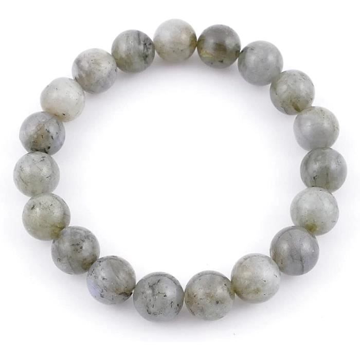Bracelet Élastique Avec Boules De Pierres Naturelles En Différentes ...