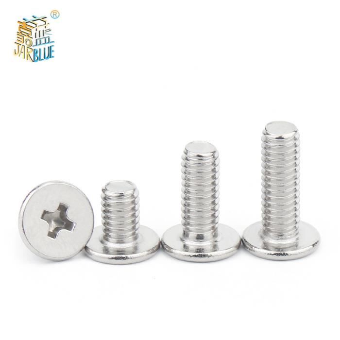 M2(50PCS)-3mm -Vis à tête fine en acier inoxydable, 5 à 100 pièces, M1.4 m1. 6m2 m2 m2. 5 M3 M4 ...