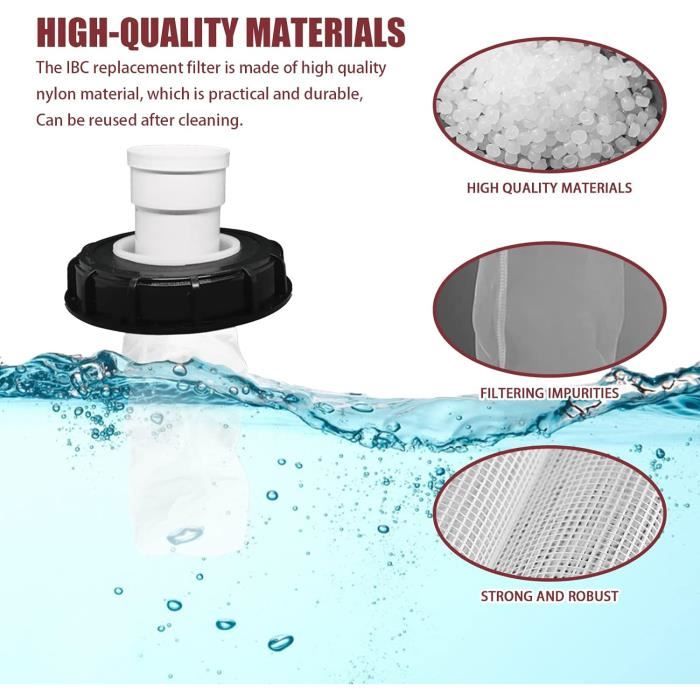 IBC Filtre de couvercle en nylon IBC Filtre à eau de pluie, DN 150-DN ...