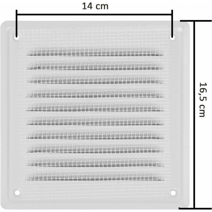 Grille d'aération murale Grille extérieure plate en métal avec grille ...