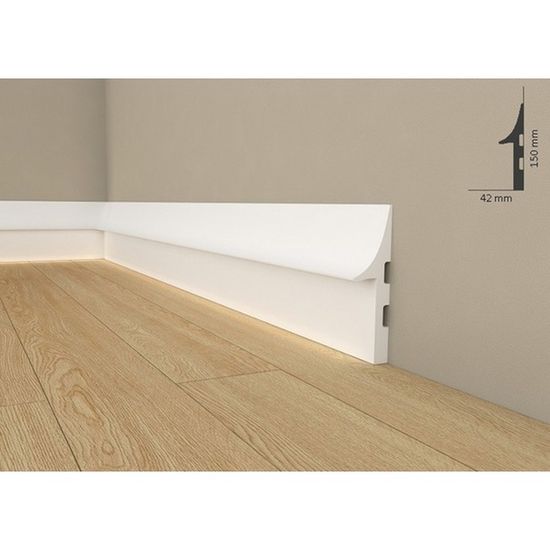 Plinthe lumineuse QL008 Mardom Decor plinthe LED en polyuréthane ...