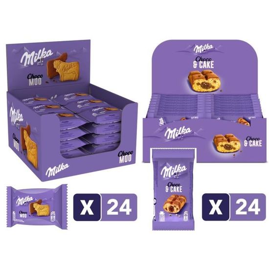 Milka Cake and Choc et Choco Moo - Box Goûter - Biscuit et Chocolat au ...