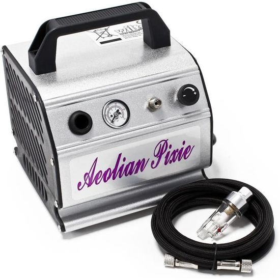 Compresseur Aérographe-Airbrush AS176 compact portatif 3 bar ...