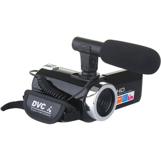 Caméra vidéo Caméscope Full HD 24 MP avec zoom 18X - interface av ...