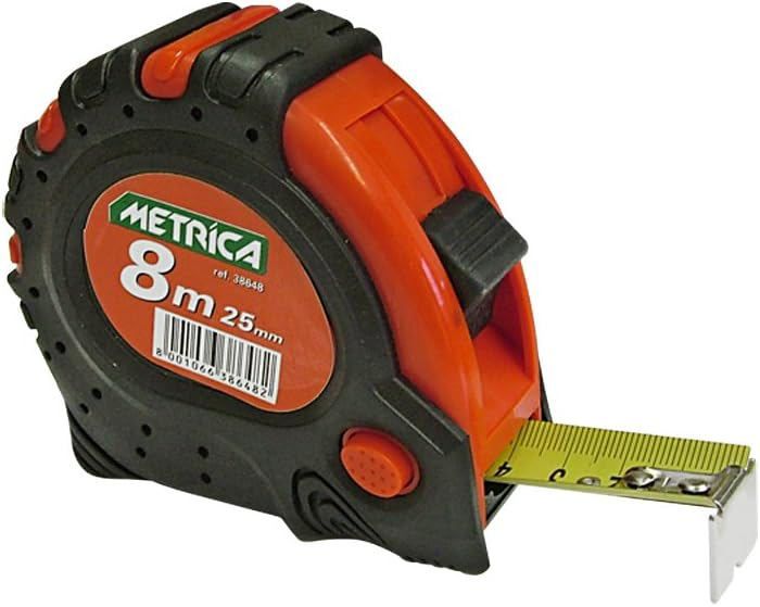 Metrica 38648 Mètre à ruban 3 freins 8m 25mm59 - Cdiscount Bricolage