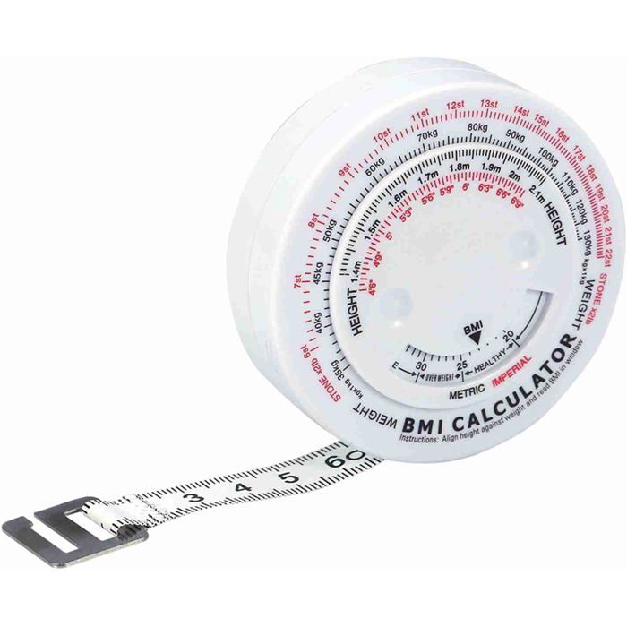 Ruban à mesurer IMC, ruban rétractable de 150 cm pour mesurer le tour ...