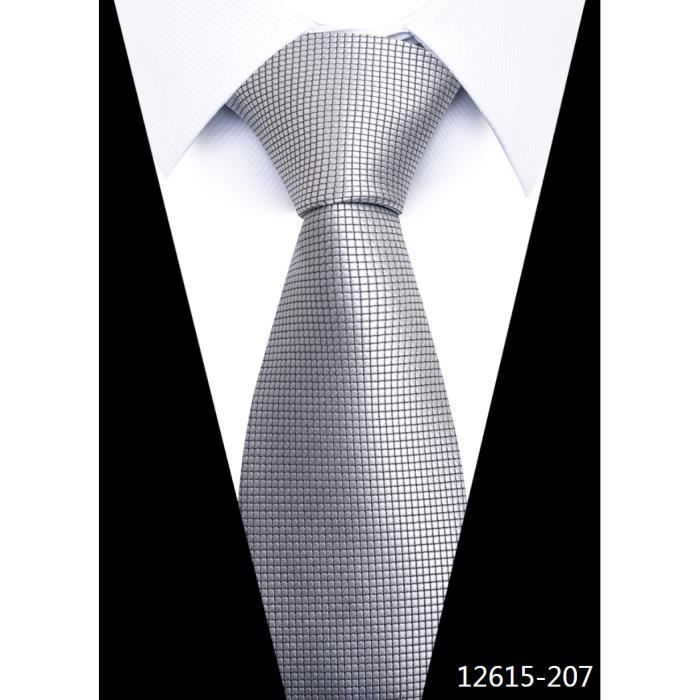 12615-207 - Cravate en soie rouge uni pour hommes, mélange de couleurs ...