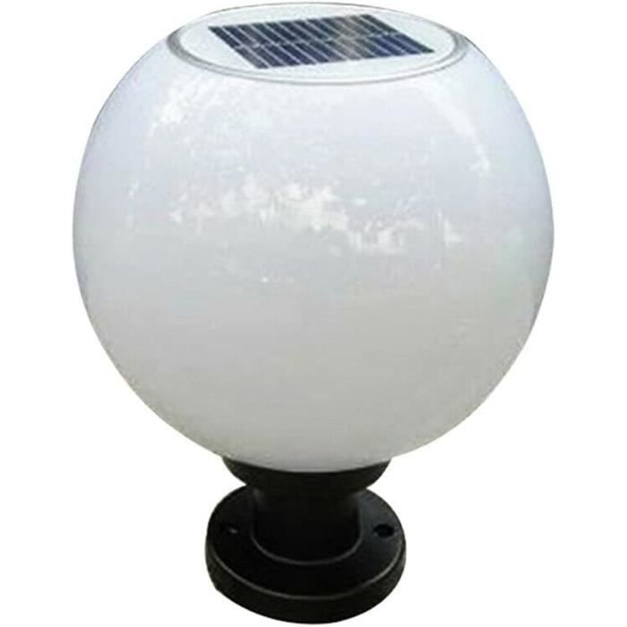 Lampe Solaire De Pilier De Mur De Led 200Mm Lumière Ronde Extérieure De ...