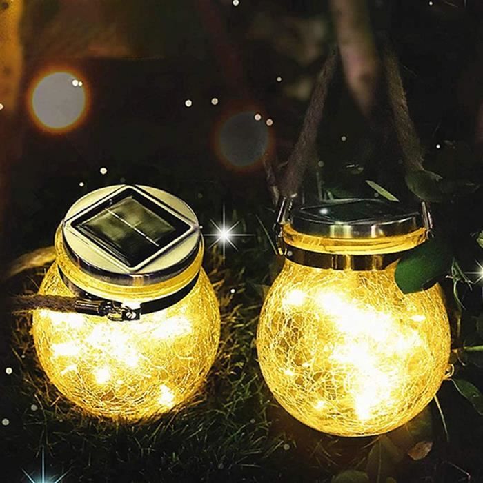 Lanternes Solaires pour Extérieur Ip65 Etanche Solaire Lumière Jardin Lampes Solaires Suspendues ...