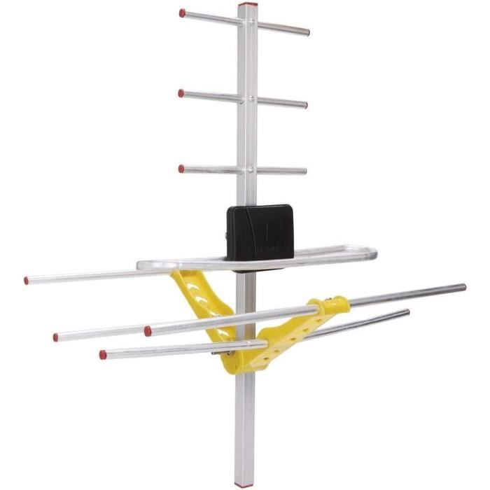 Antenne Loft & Extérieur,Antenne TV numérique,Antenne 25 dbi,Portée de ...