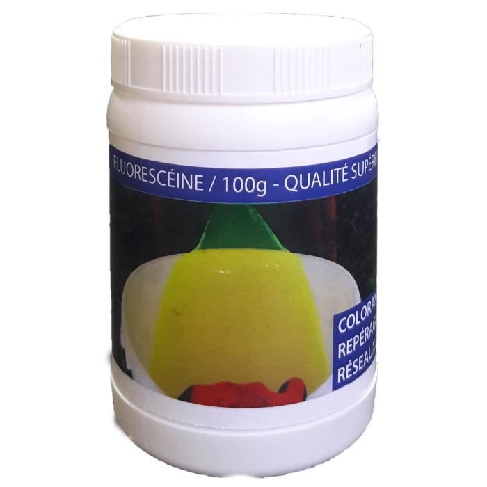 VISIO TECH Fluorescéine 100g en pot, poudre soluble dans l'eau ...