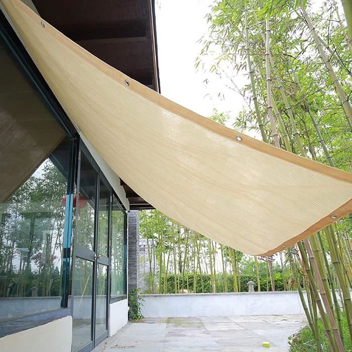 TOILES Voile D'ombrage Rectangulaire - Toile Ombrage Pour Jardin ...