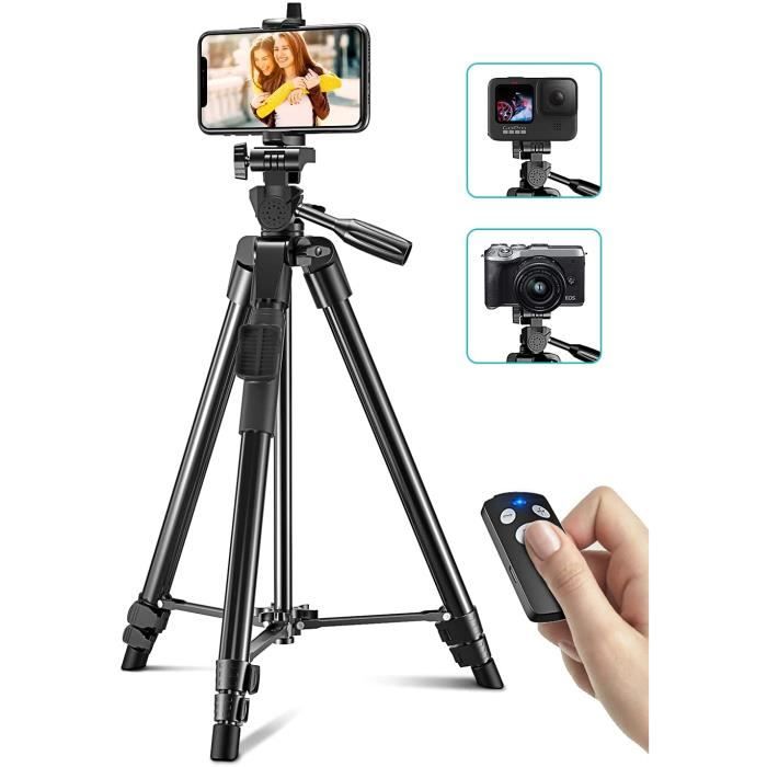 Trépied Smartphone,Extensible Trépied Appareil Photo,Bluetooth ...