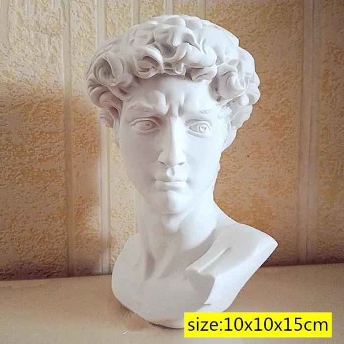 Statue deco,Portrait de David, buste, Mini Statue en gypse, décoration ...