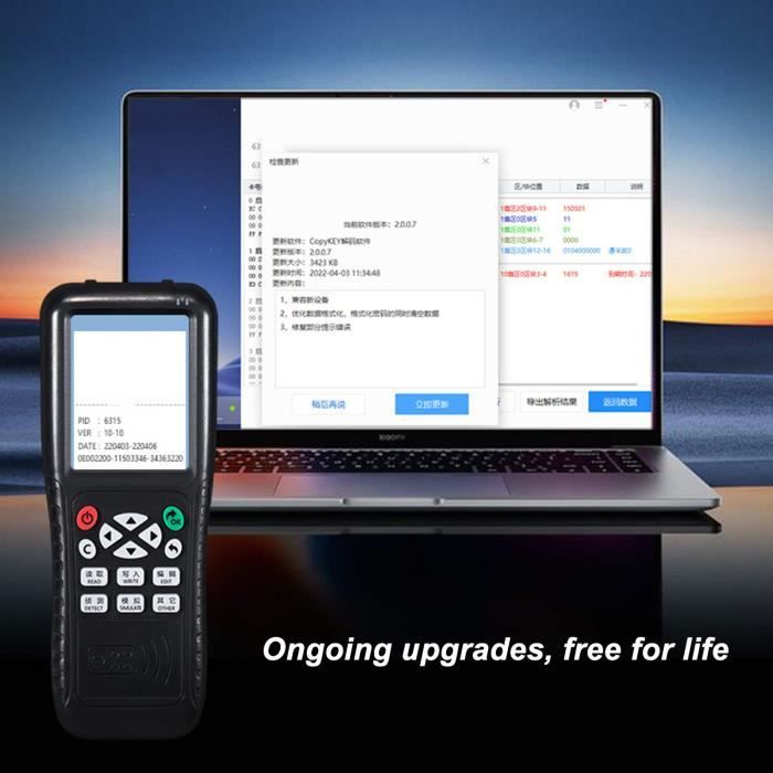 ETO- Lecteur RFID NFC RFID Card Copier Reader Writer Handheld NFC Card ...