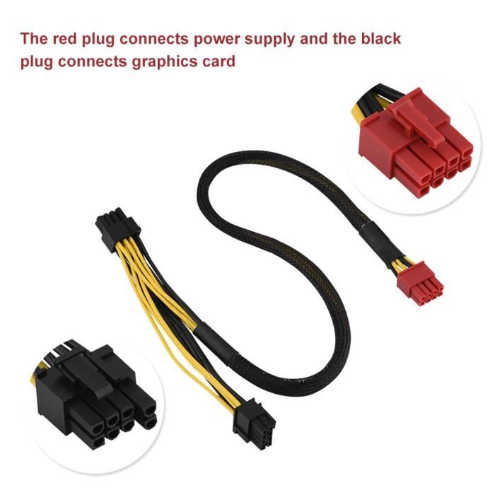 MSA 50Cm 8-Pin To Dual 8-Pin Pci Express Graphics Card Power Supply ...