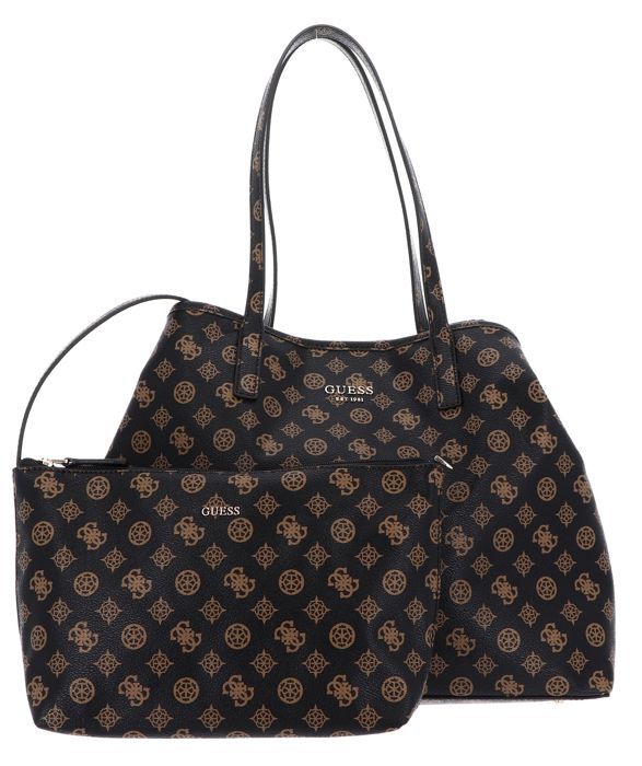 GUESS Sac shopper marron pour femme Vikky II Tote Bag L 264373 noir ...