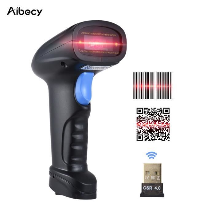 Barcode Scanner sans fil 1D / 2D / QR lecteur de code à barres avec USB ...