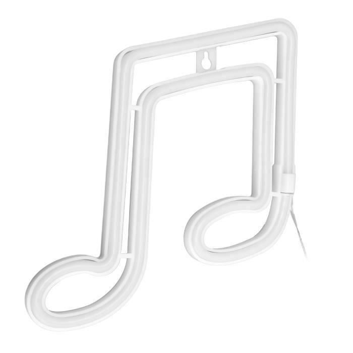 Godsale-Zerone Music Note Neon Light LED Neon Sign Light 200lm IP45 Waterproof Dual Power Supply ...