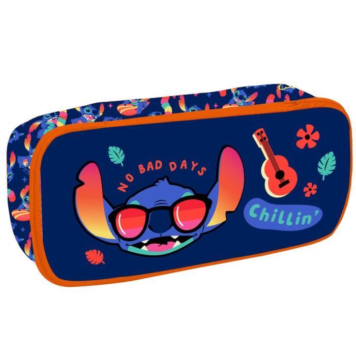 Trousse - LILO ET STITCH - Stitch Chill 23 CM - Bleu - Enfant - Zippée ...