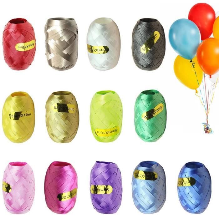 Nœud Et Ruban Decoratif Rubans Curling 13 Rouleaux Coloré Ballon ...