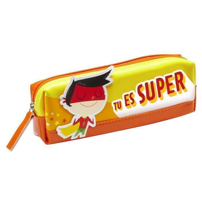 Trousse garçon Tu es super Orange - Cdiscount Bagagerie - Maroquinerie