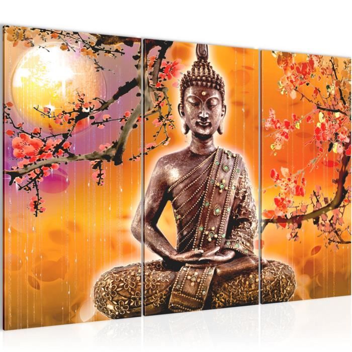 Runa art Tableau Décoration Murale Bouddha Feng Shui 120x80 cm - 3 ...