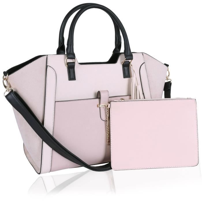 Sac à main beige - SARCIA.EU - Grand capacité - Cuir écologique ...