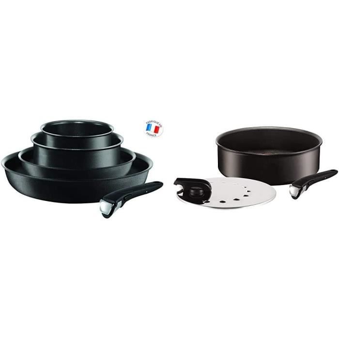 Tefal L6549102 Set de poeles et casseroles - Ingenio Performance Noir Set 5 Pieces & L6503303 ...